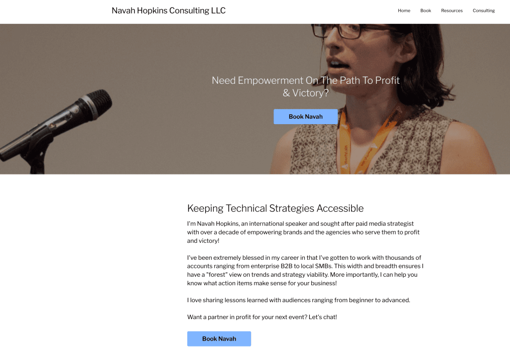 Navah Hopkins Launches Navah Hopkins Consulting - Bill Hartzer