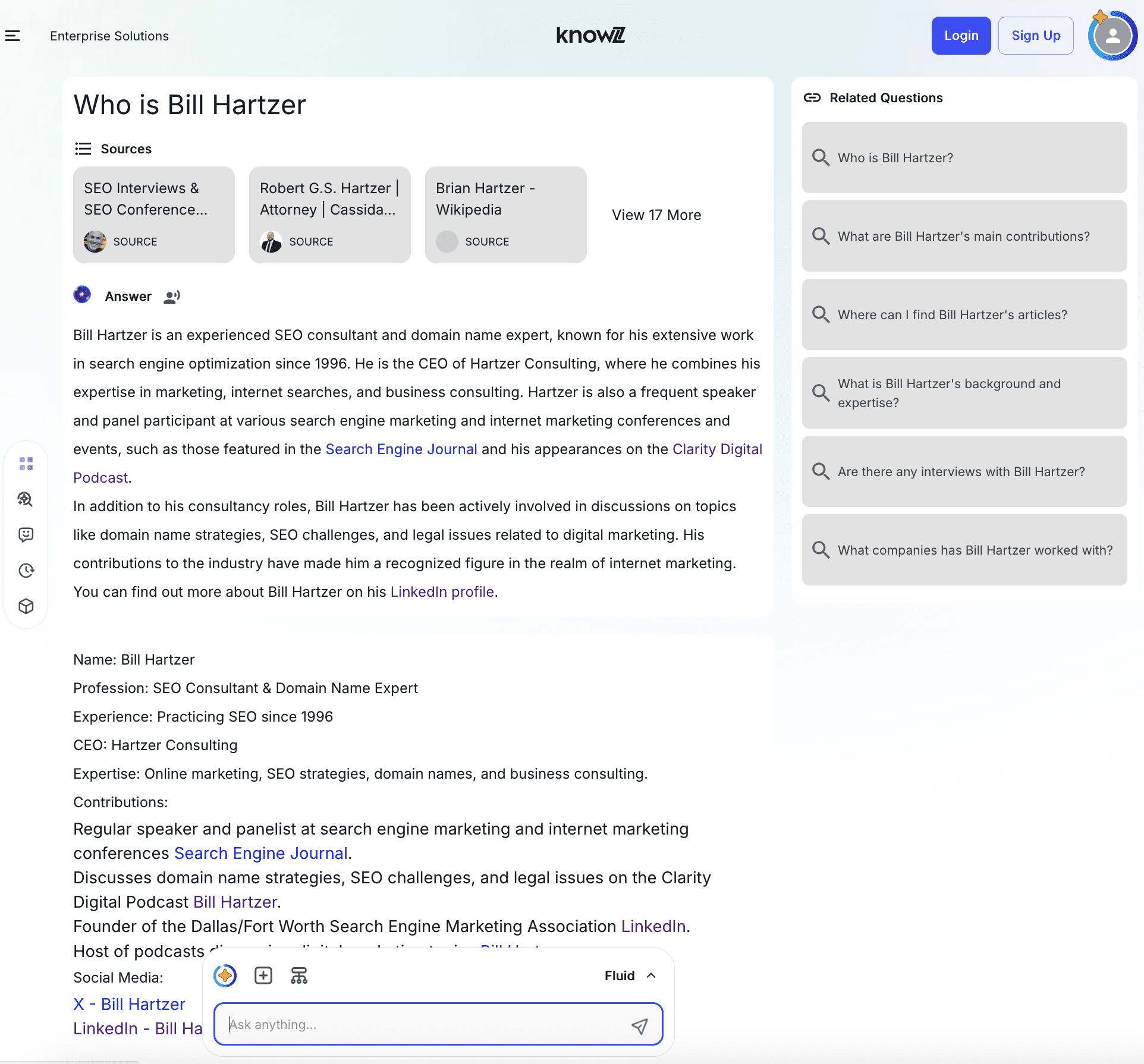 Knowz Wants to Change How You Search - Bill Hartzer