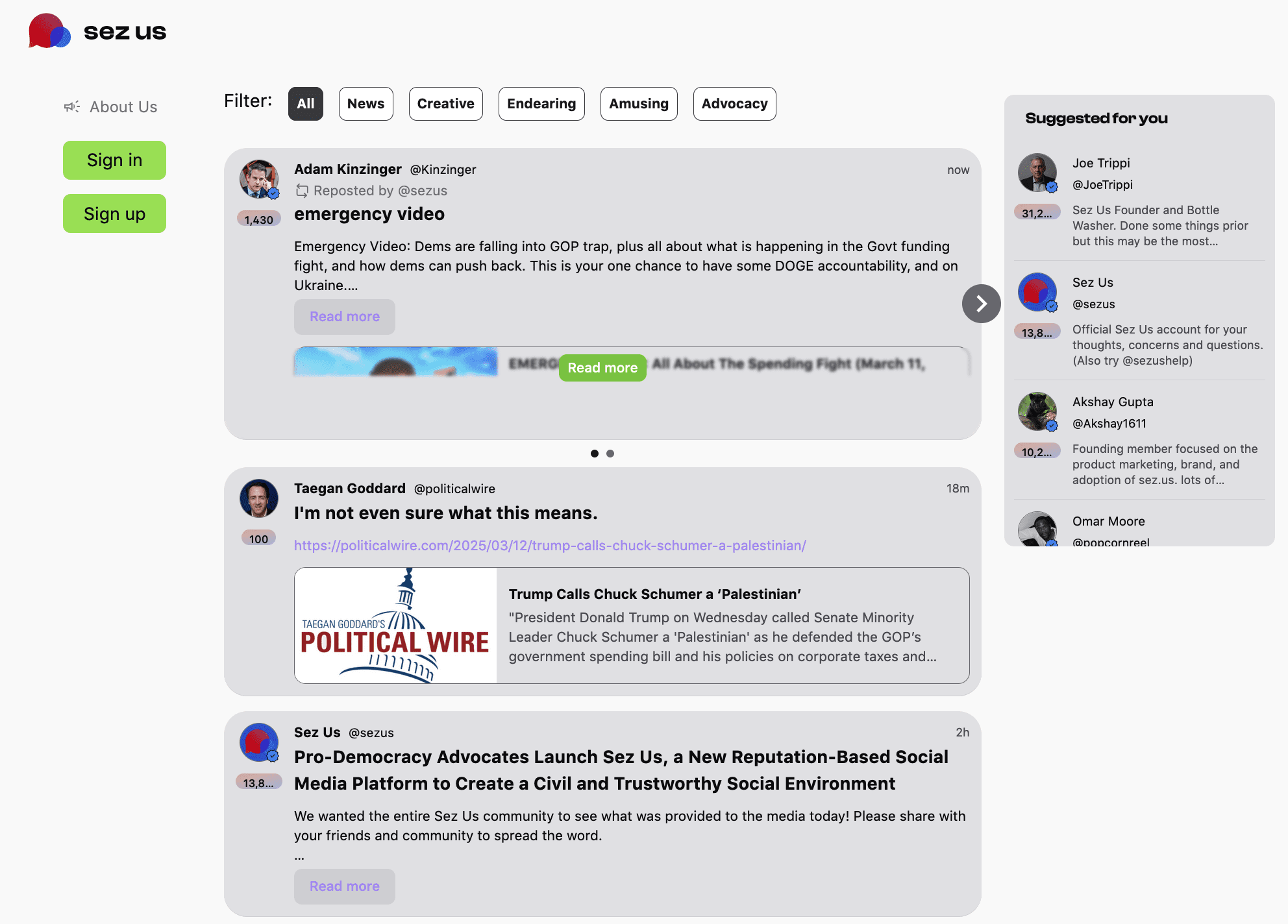 Hate Speech Gets No Audience on Sez Us, The New Pro-Democracy Social Network - Bill Hartzer